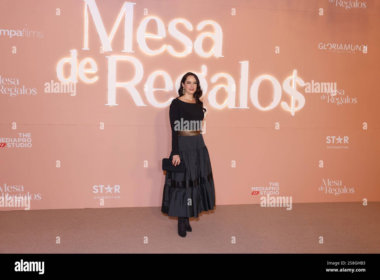 Mexico City, Mexico. 14th Jan, 2025. Iran Castillo attends the red ...