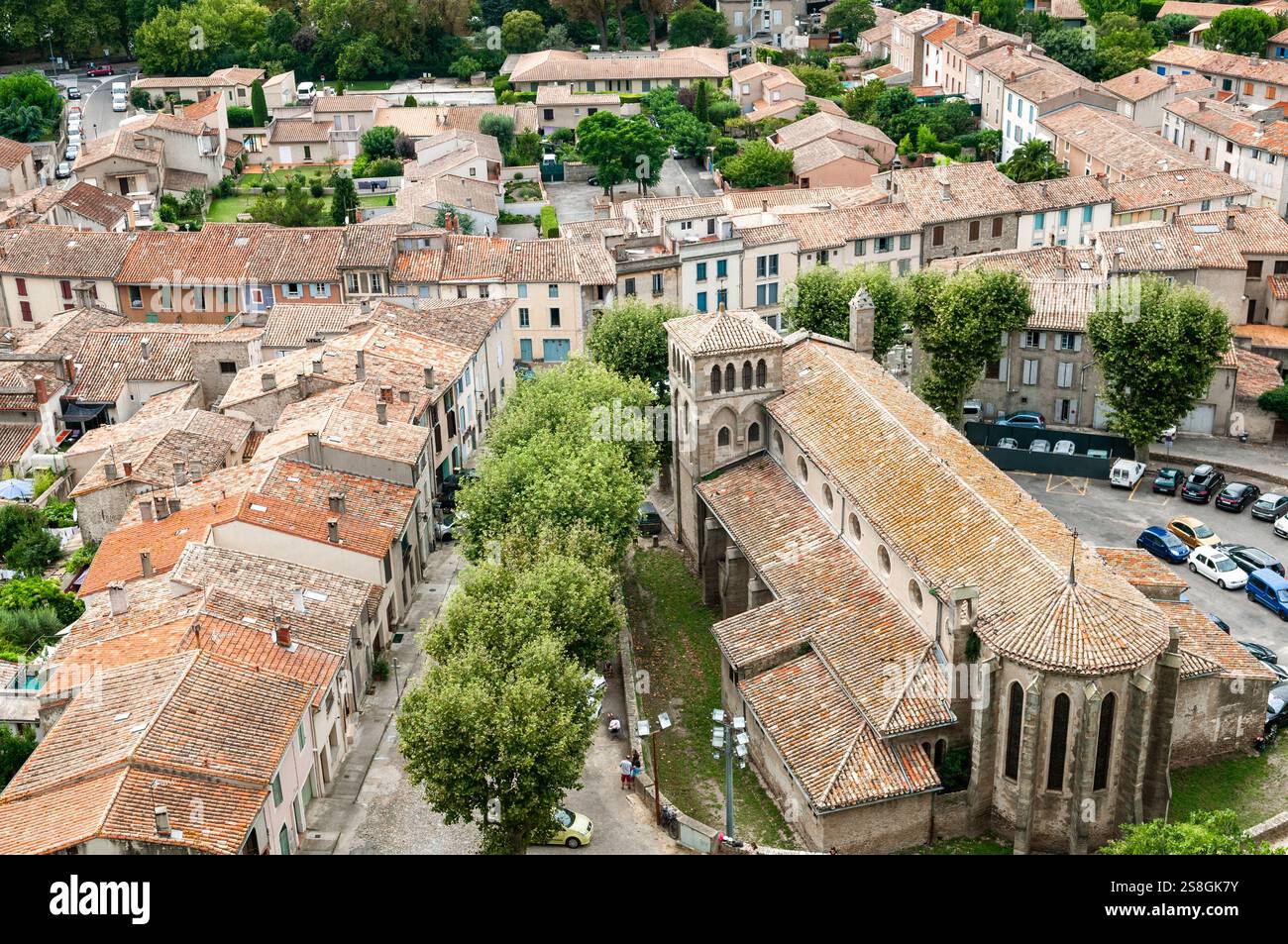 Saint-Gimer church in Carcassonne, Aude, France Stock Photo - Alamy
