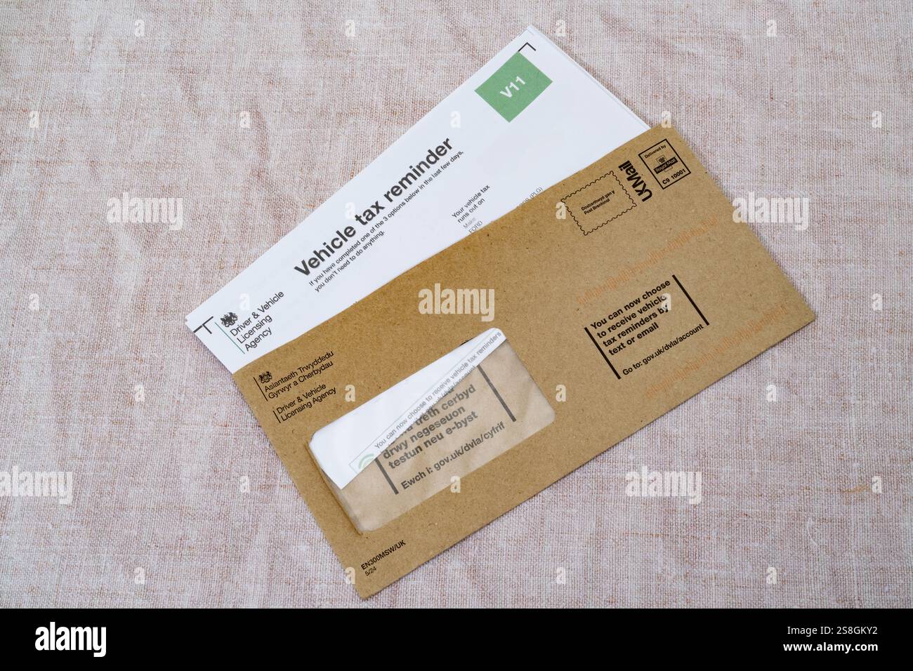 London, United Kingdom - January 11th 2025 : An envelope containing a ...