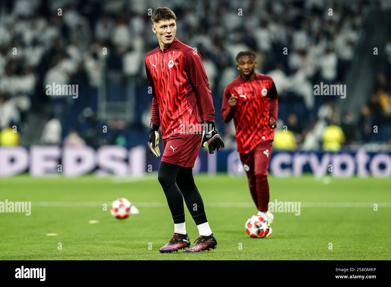 Salko Hamzic of RB Salzburg warms up during the UEFA Champions League ...