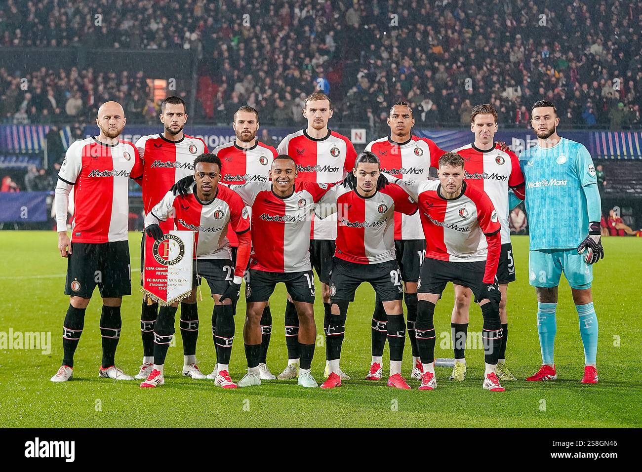 ROTTERDAM, 22-01-2025, Stadium Feijenoord de Kuip, season 2024 / 2025 , Uefa Champions League ...