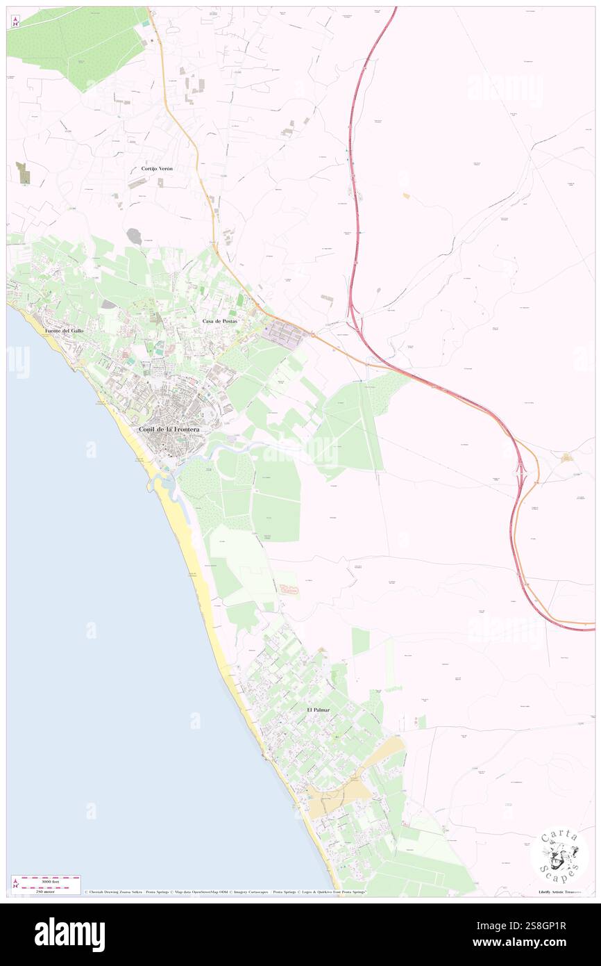 Rio Salado, Provincia de Cádiz, ES, Spain, Andalusia, N 36 16' 26'', S ...