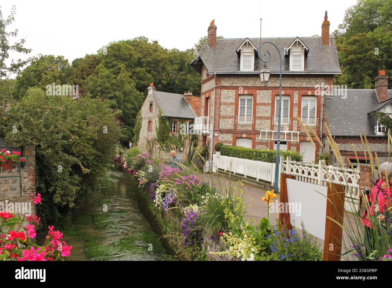Veules les Roses, France - sep 5, 2018: a beautiful townscape of veules ...