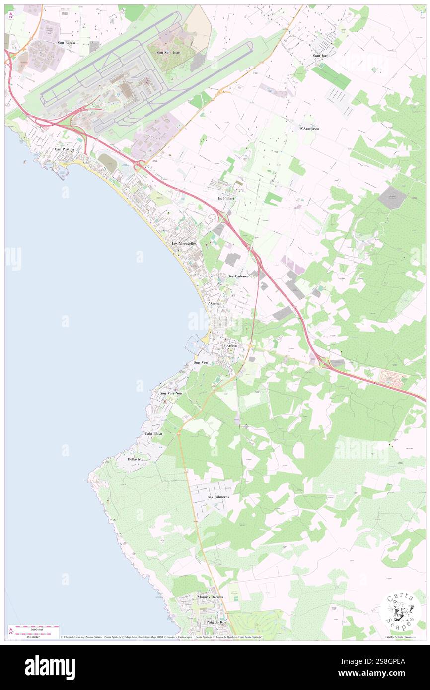 Hotel Leblon, Illes Balears, ES, Spain, Balearic Islands, N 39 30' 18 ...