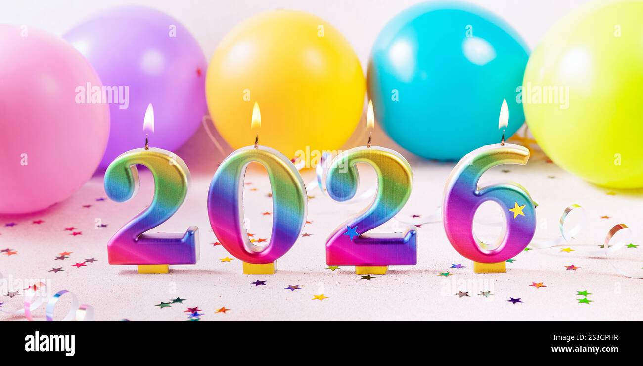 2026 calendar year banner hi-res stock photography and images - Alamy