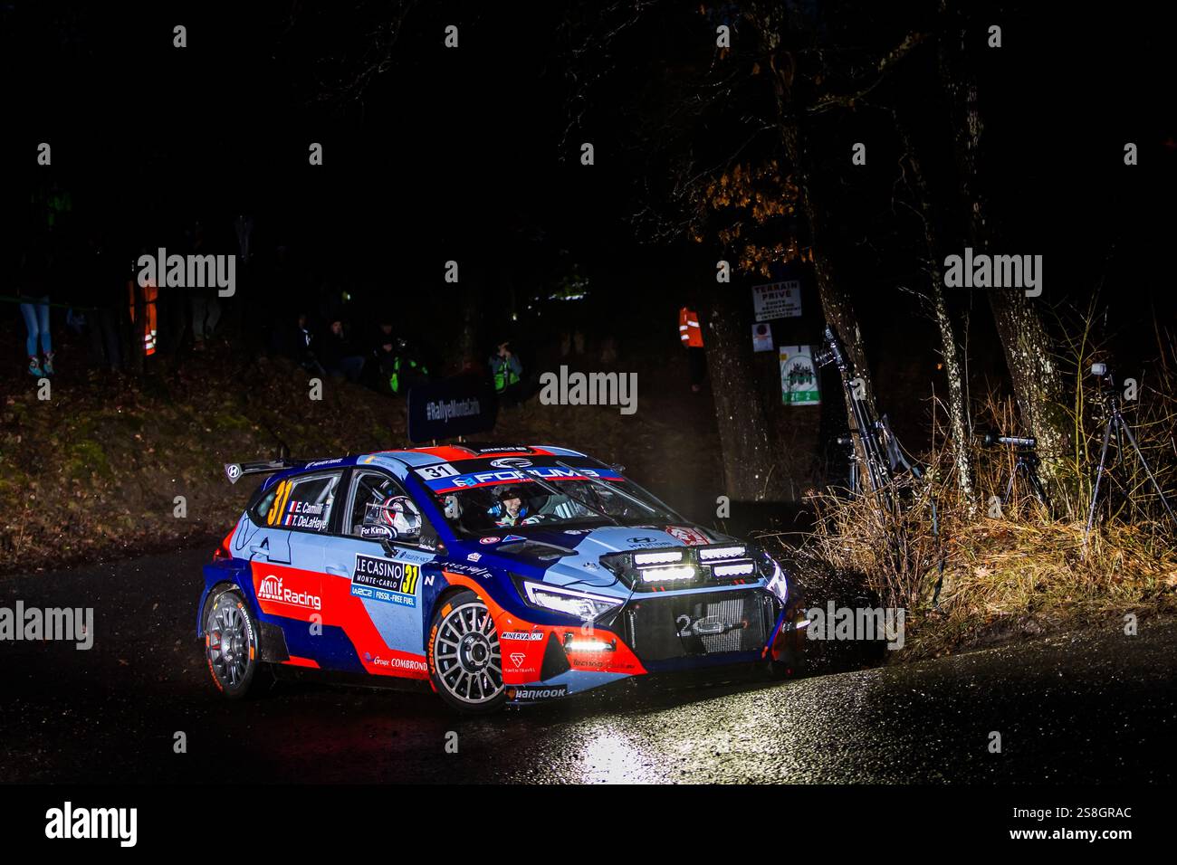 31 Eric CAMILLI, Thibault DE LA HAYE, Hyundai i2ON Rally2, action ...