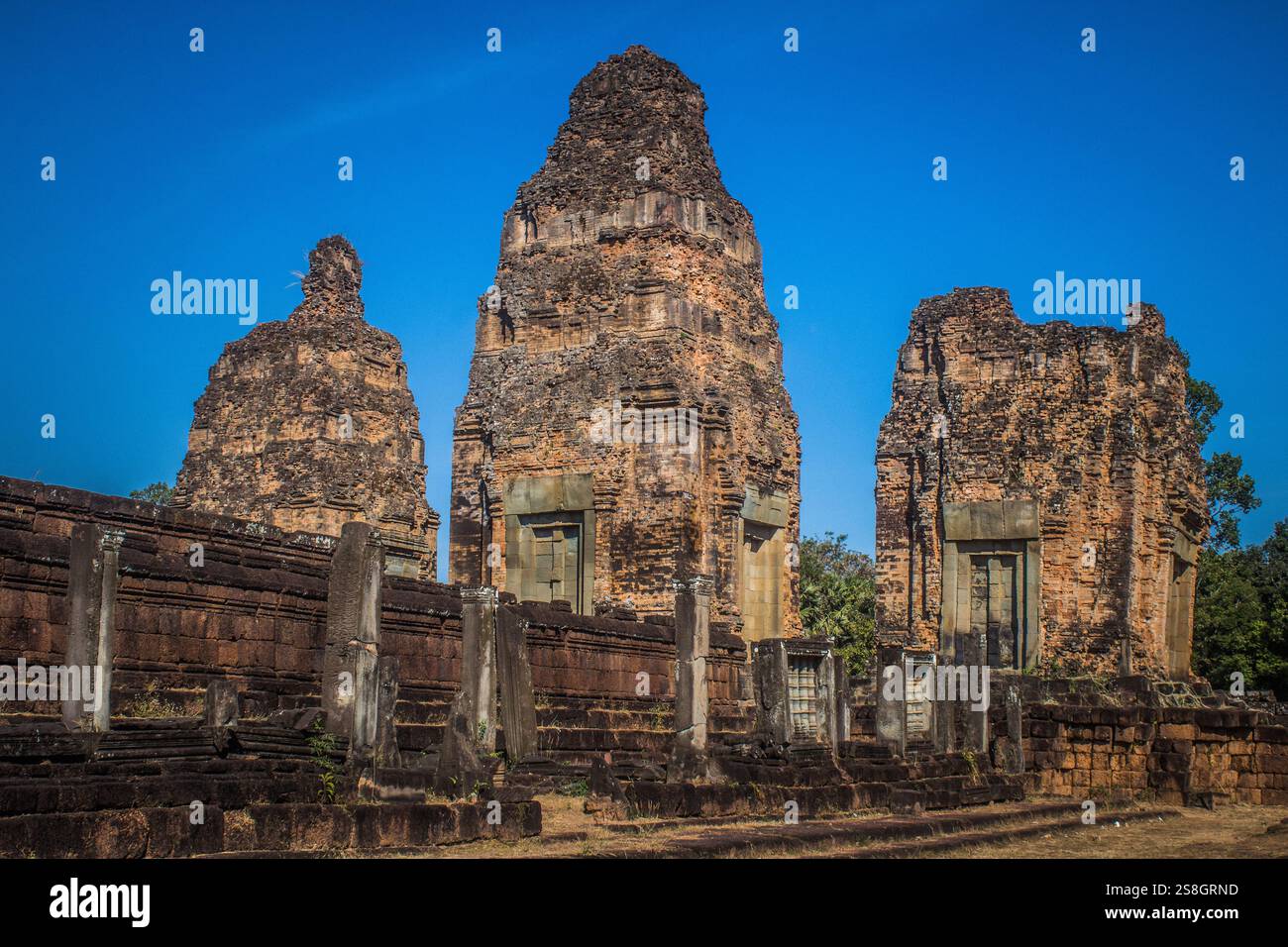 Siem reap, Cambodia, January 21, 2025 Architecture of Pre Rup temple at ...