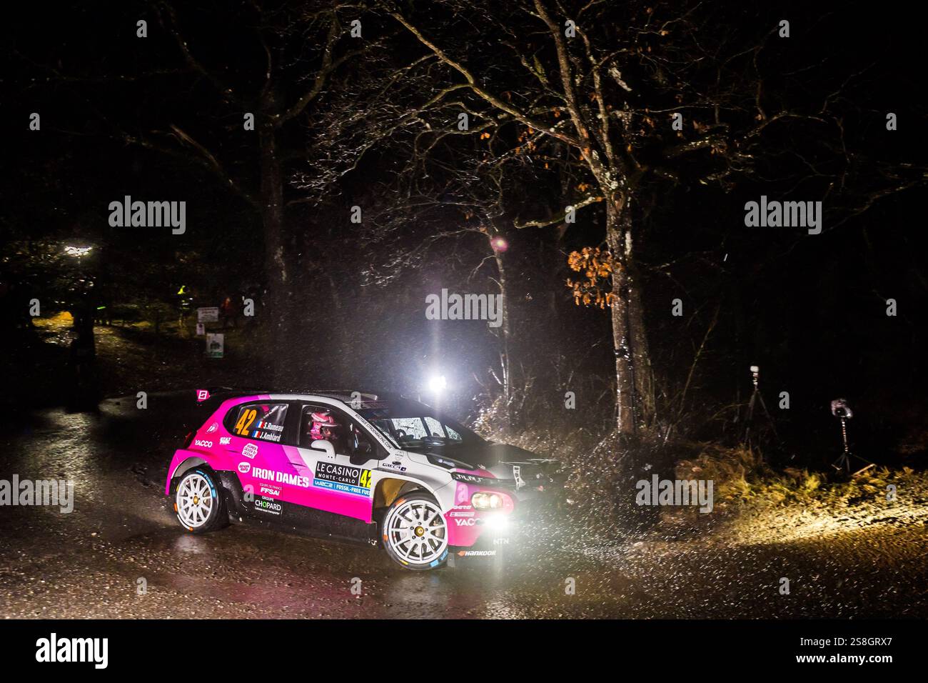42 Sarah RUMEAU, Julie AMBLARD, Citroen C3 Rally2, action during the ...
