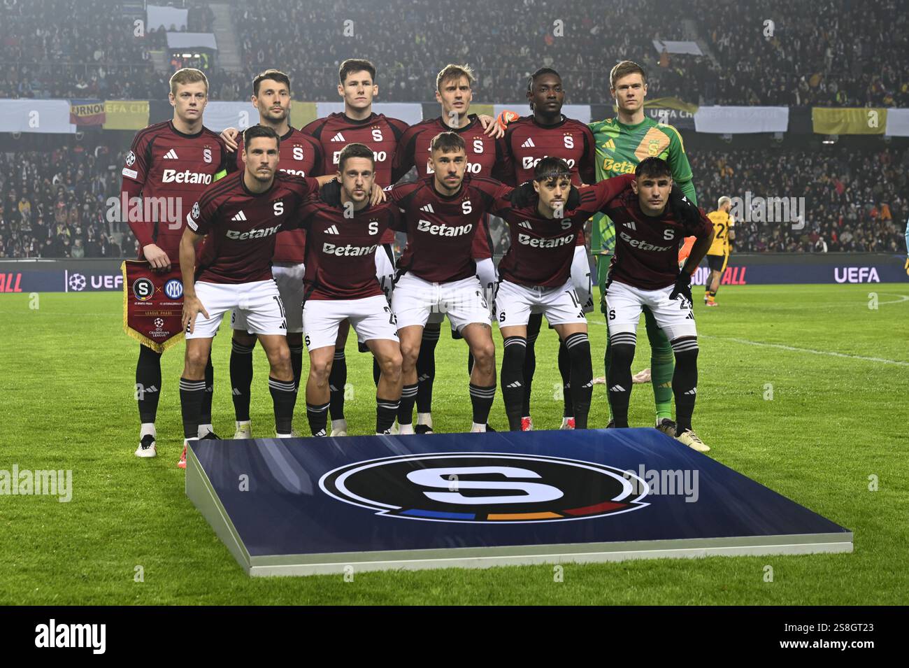 Prague, Czech Republic. 22nd Jan, 2025. Football players AC Sparta ...