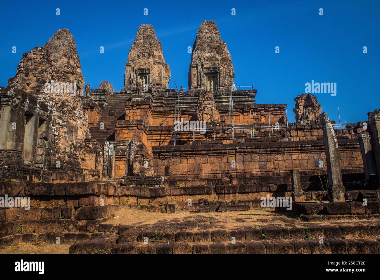 Siem reap, Cambodia, January 21, 2025 Architecture of Pre Rup temple at ...