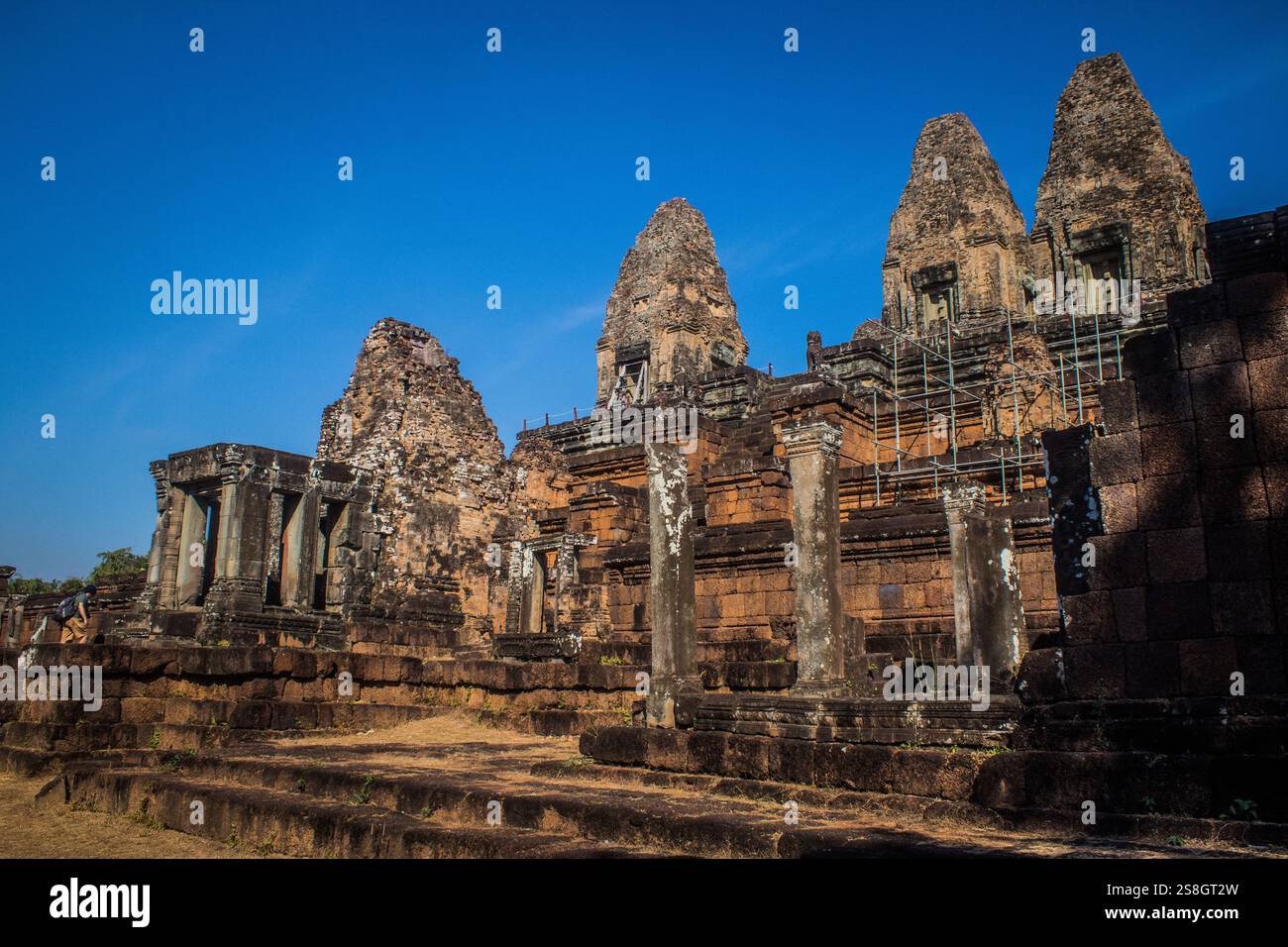 Siem reap, Cambodia, January 21, 2025 Architecture of Pre Rup temple at ...