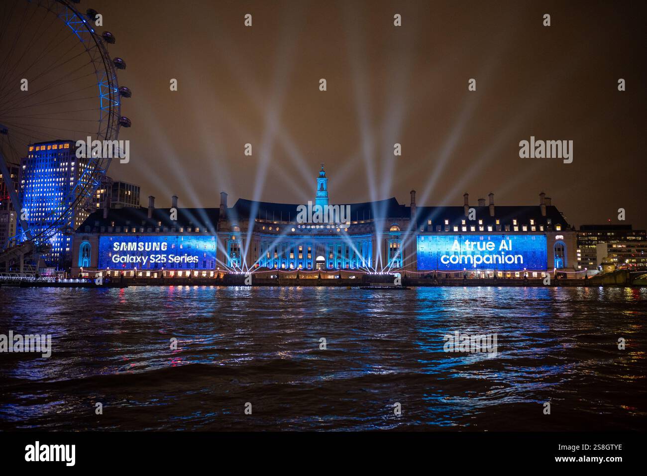 22 JAN 2025 London ? UK. Samsung launches new Galaxy S25 phone with a ...