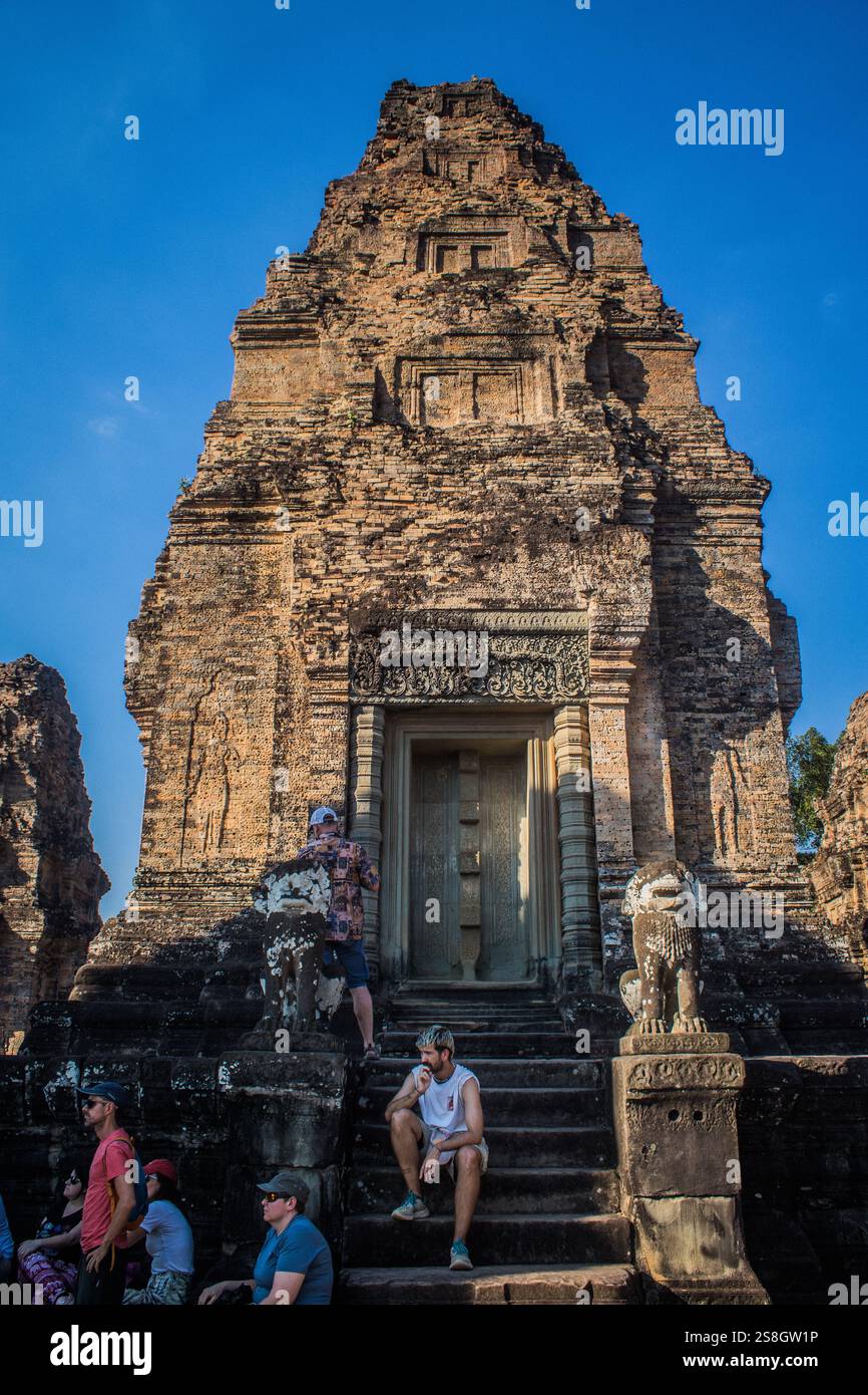 Siem reap, Cambodia, January 21, 2025 Architecture of Pre Rup temple at ...