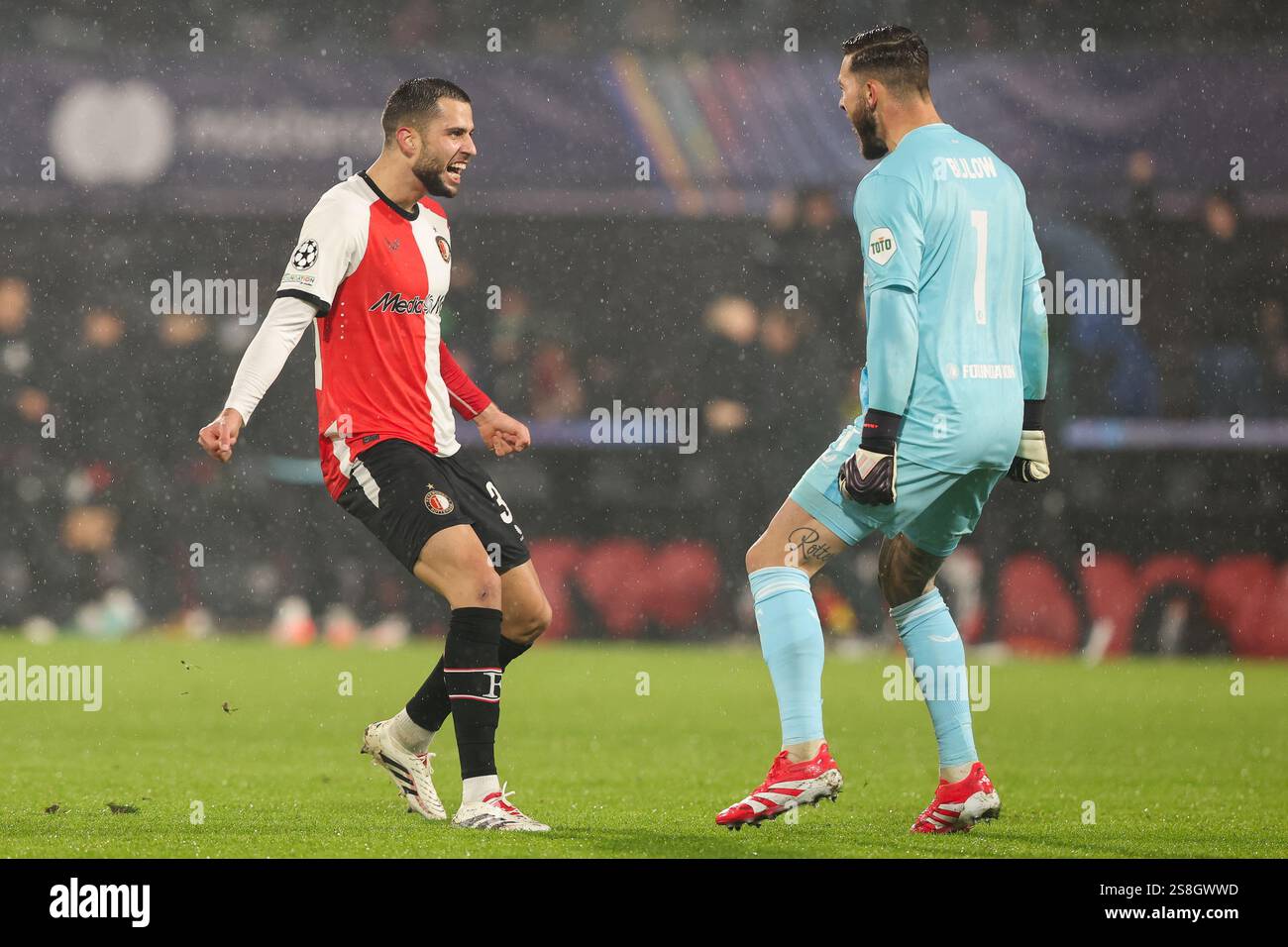 Rotterdam, Netherlands. 22nd Jan, 2025. ROTTERDAM, NETHERLANDS - JANUARY 22: David Hancko of ...