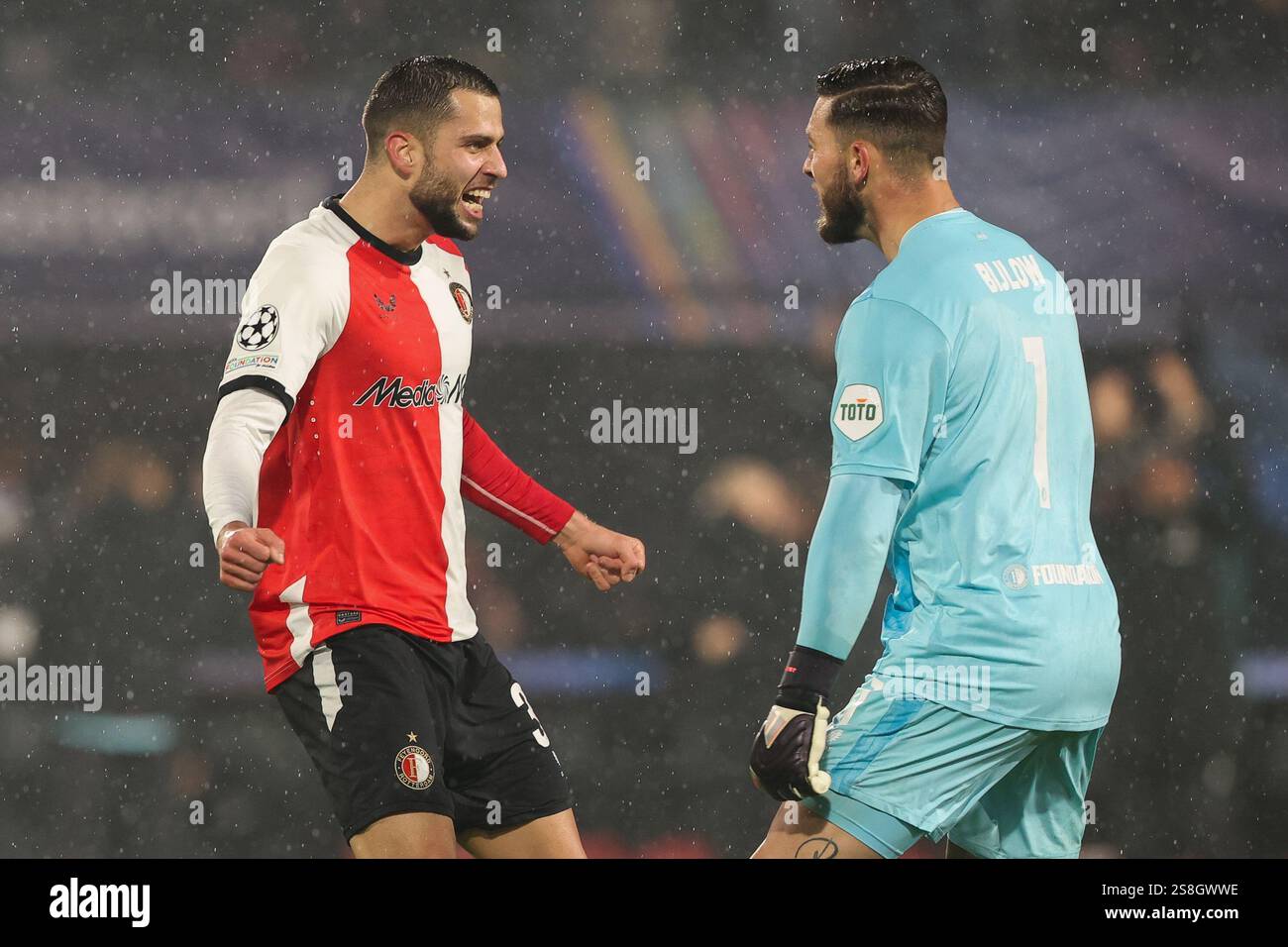 Rotterdam, Netherlands. 22nd Jan, 2025. ROTTERDAM, NETHERLANDS - JANUARY 22: David Hancko of ...