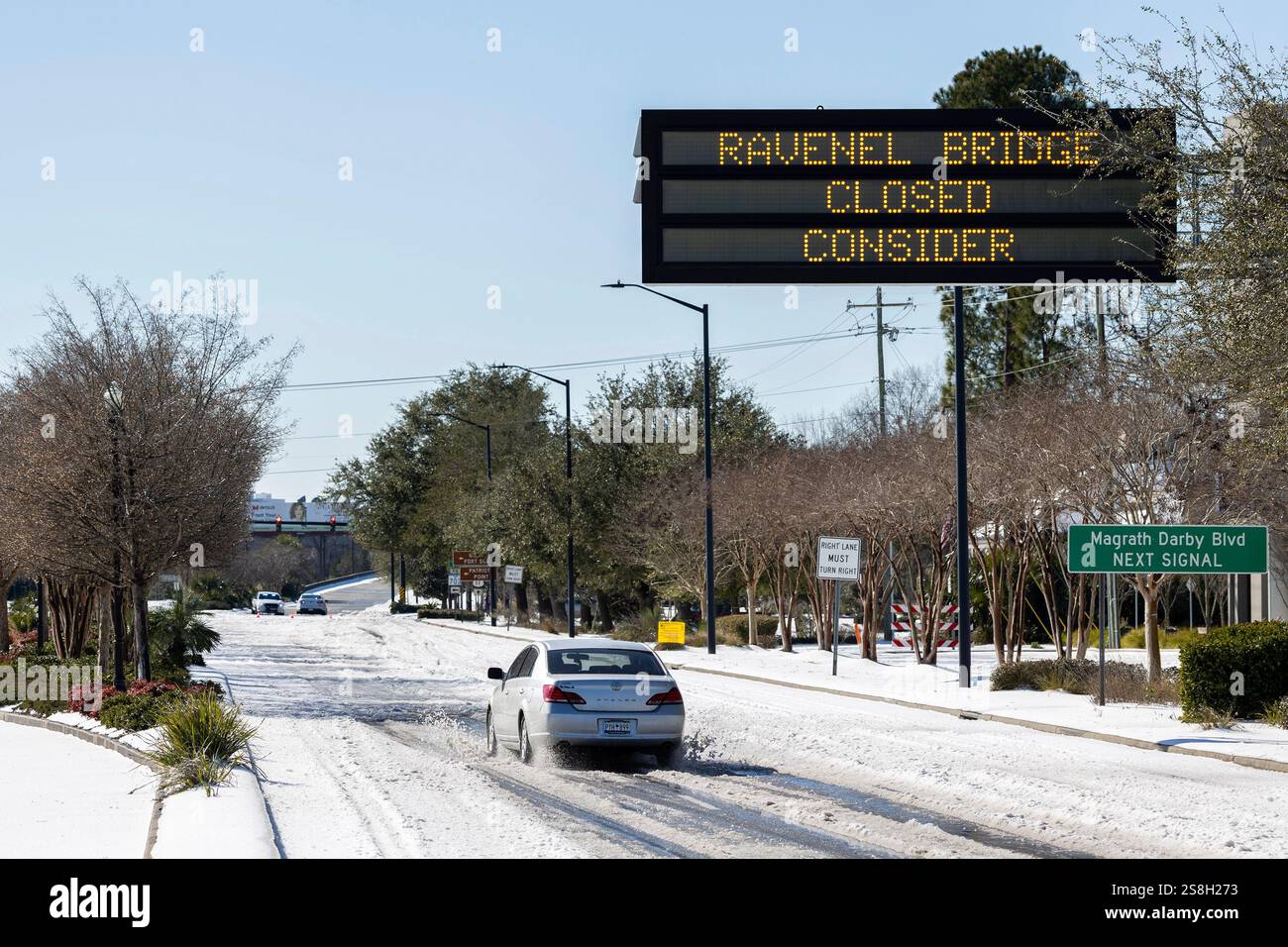 Access to the Ravenel Bridge on U.S. Highway 17 is blocked after a ...