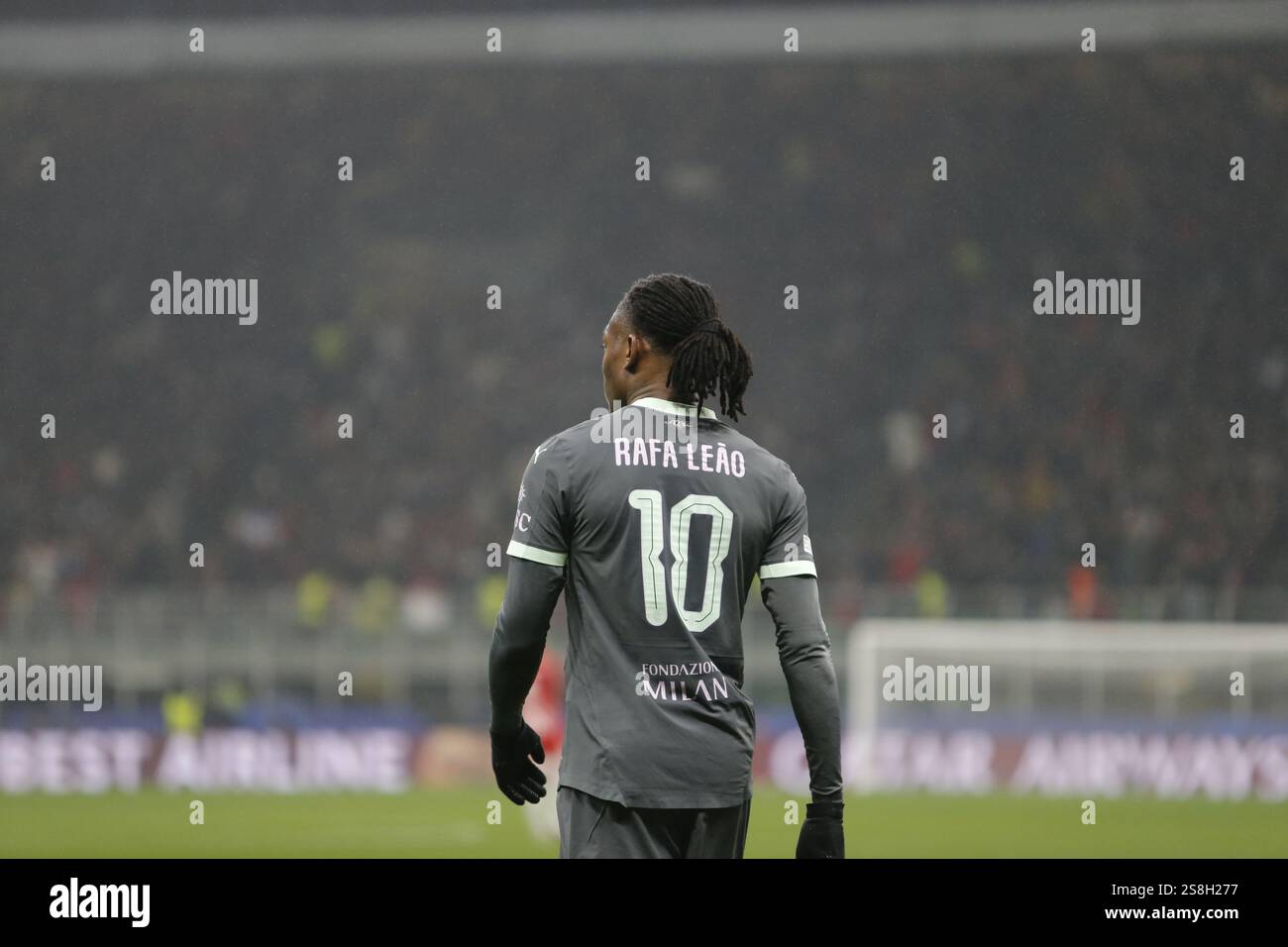 Milan, Italy. 22nd Jan, 2025. Rafel Leao of AC Milan during the Uefa ...