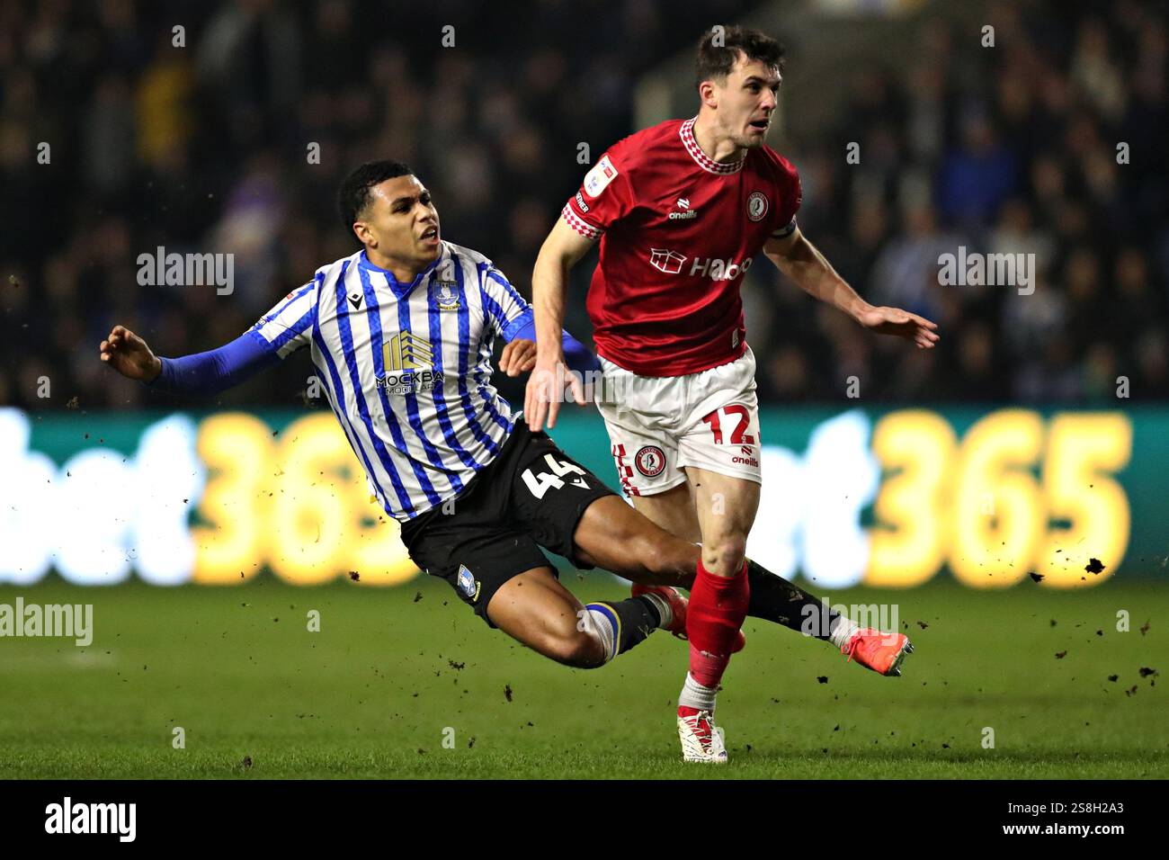 Sheffield, UK. 22nd Jan, 2025. Shea Charles of Sheffield Wednesday is ...