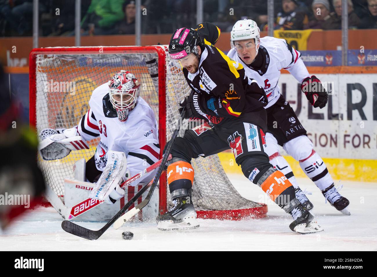 Bern, PostFinance Arena, NL: SC, USA. 22nd Jan, 2025. Bern - Lausanne ...