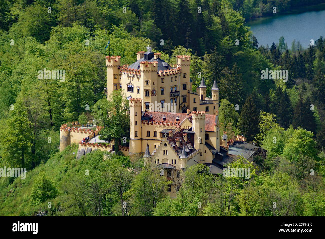 Hohenschwangau Castle - the childhood residence of King Ludwig II of ...