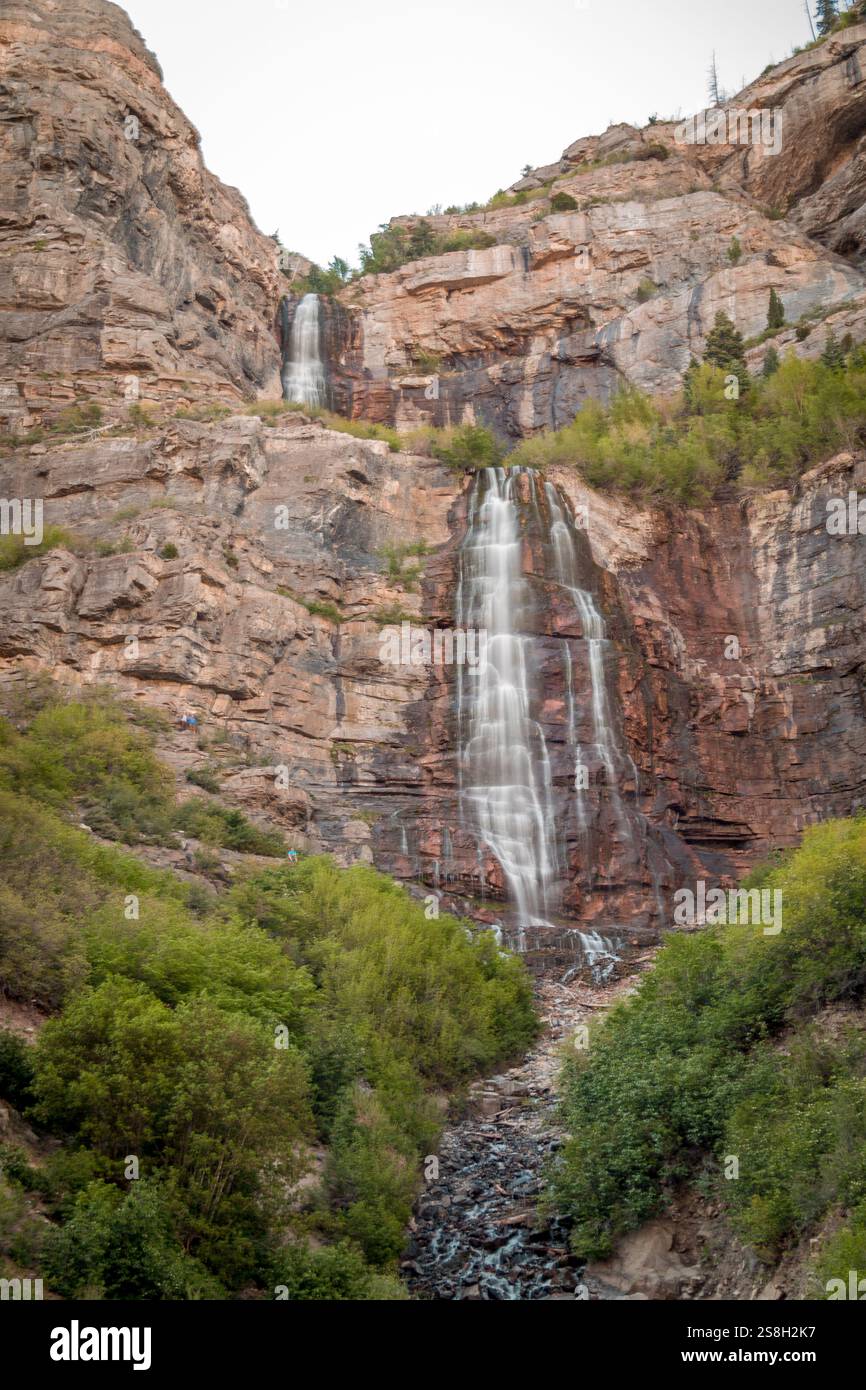 Two level waterfall Stock Photo - Alamy