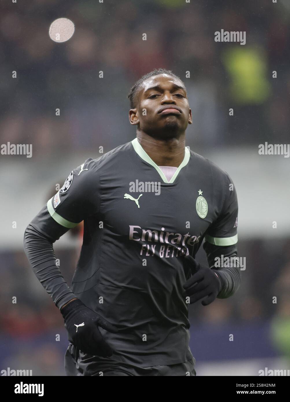 Milan, Italy. 22nd Jan, 2025. Rafel Leao of AC Milan celebrating after ...