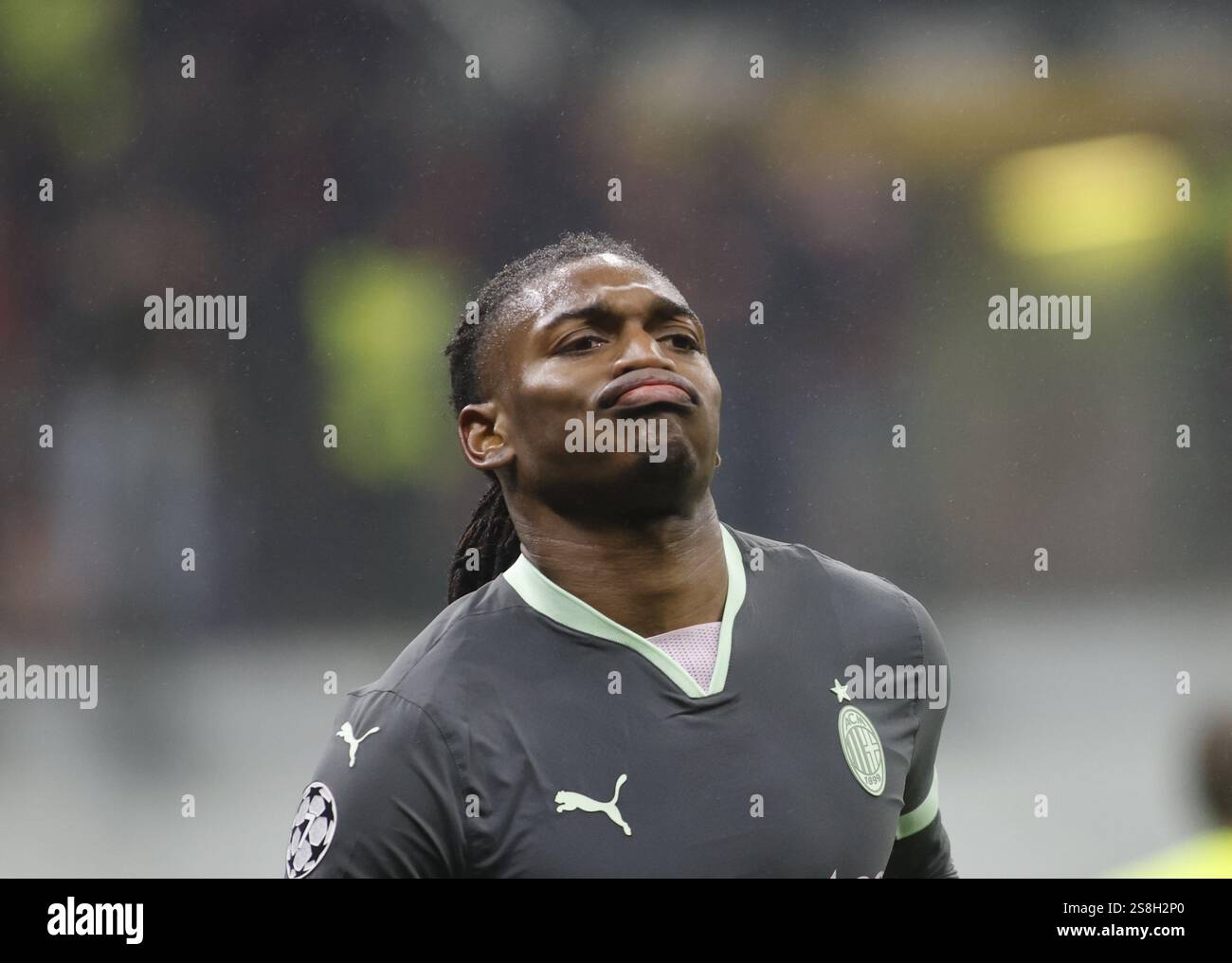 Milan, Italy. 22nd Jan, 2025. -Rafel Leao of AC Milan celebrating after ...