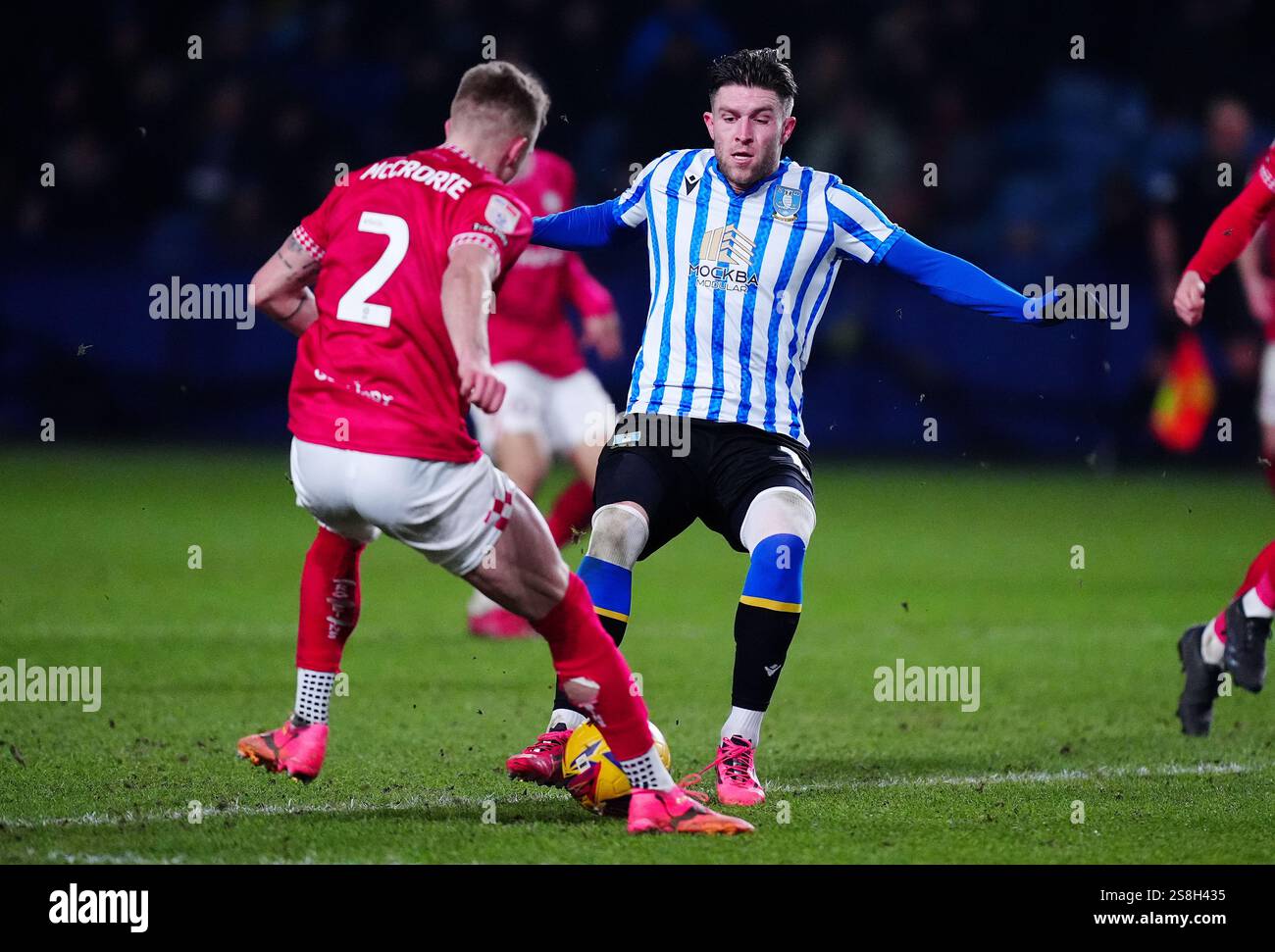Sheffield Wednesday's Josh Windass (right) and Bristol City's Ross ...