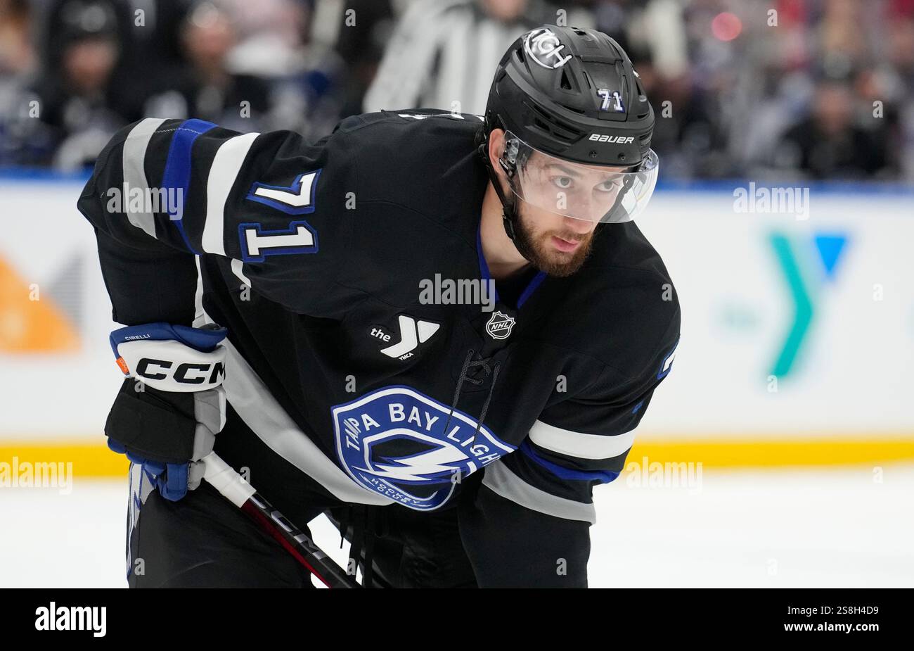 Tampa Bay Lightning center Anthony Cirelli (71) against the Detroit Red ...