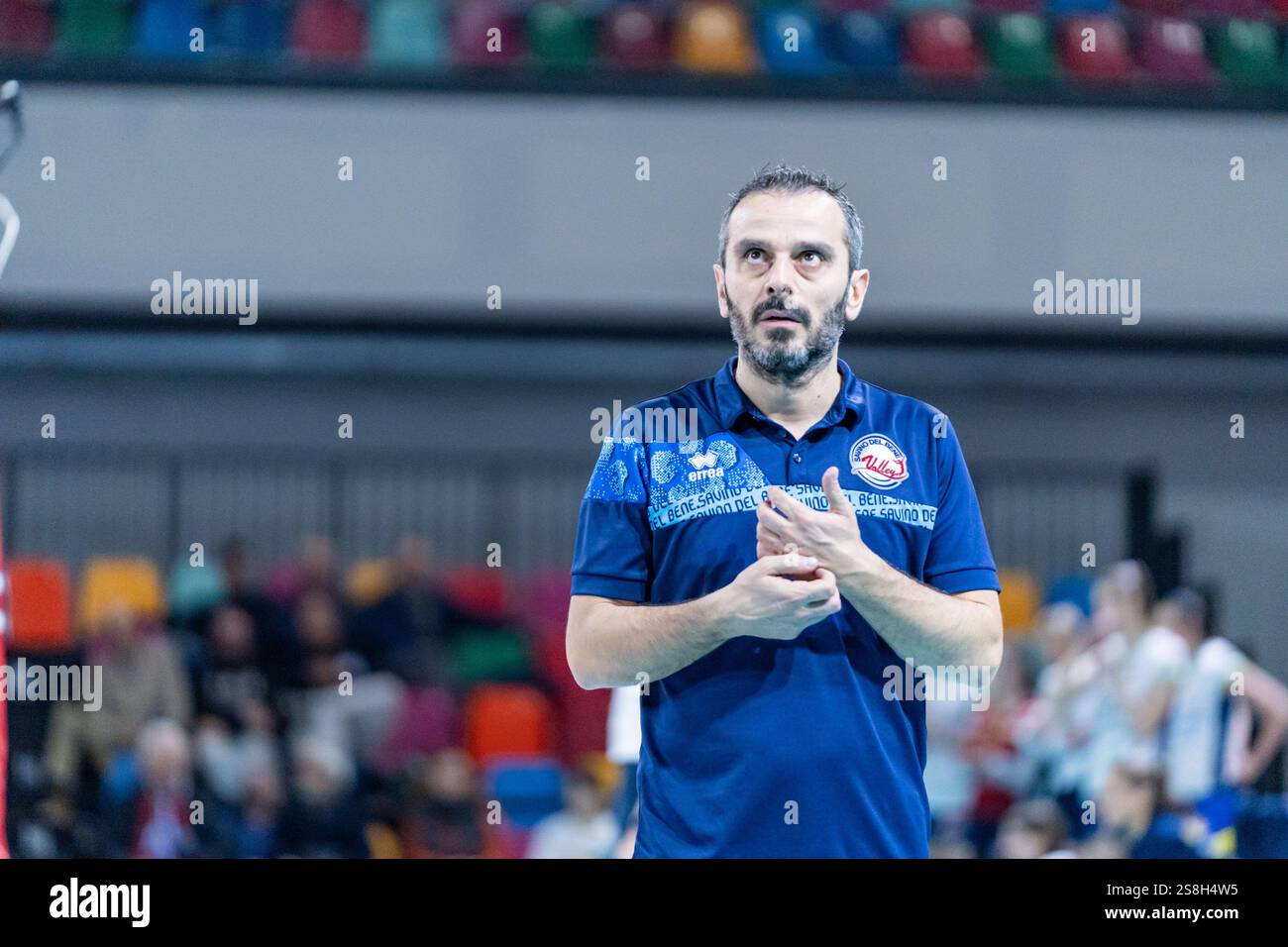 Firenze, Italy. 22nd Jan, 2025. Marco Gaspari (head coach of Savino Del ...
