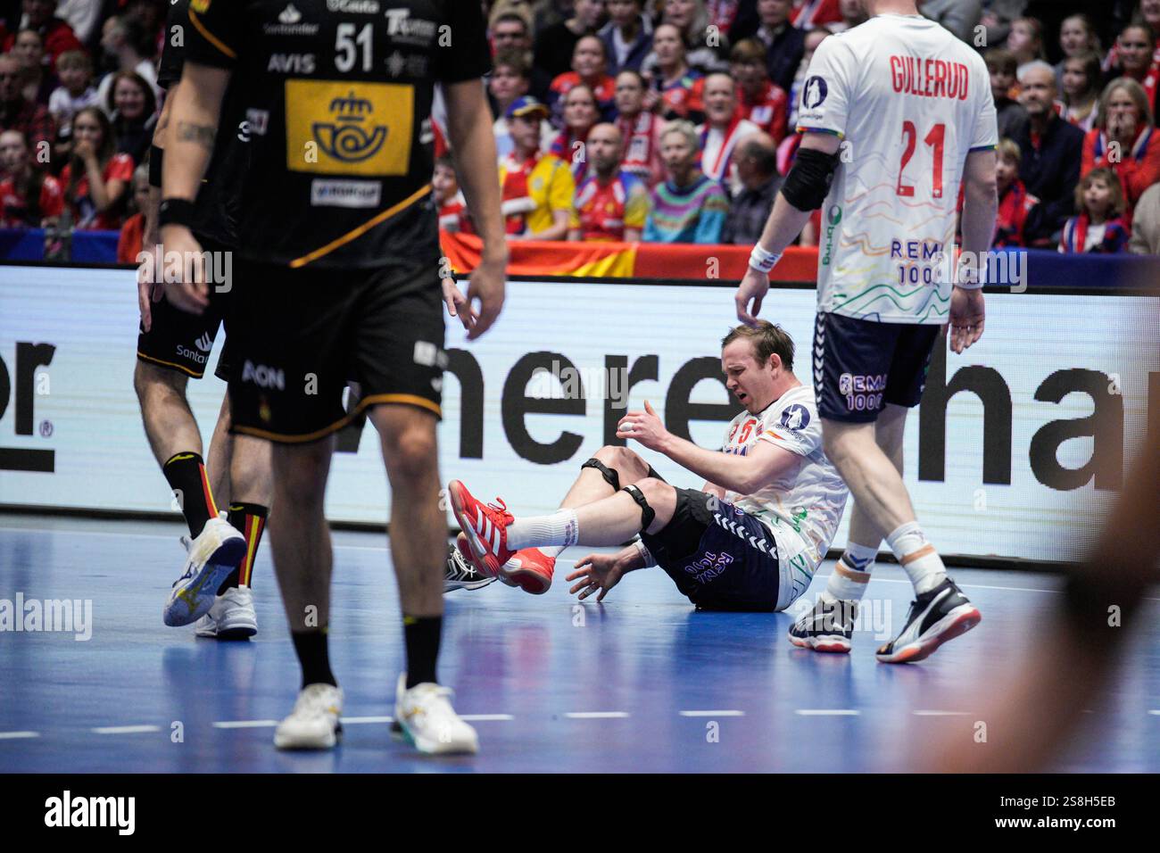 Fornebu 20250122. Norway's Sander Sagosen during the World Championship ...