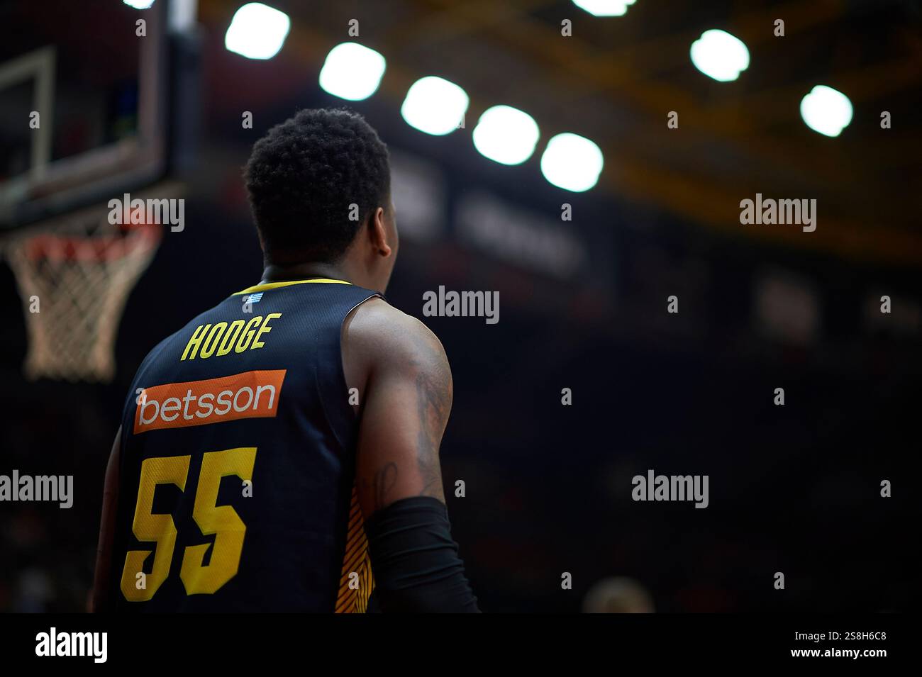 D'Moi Hodge of Aris Midea Thessaloniki seen in action during the BKT ...