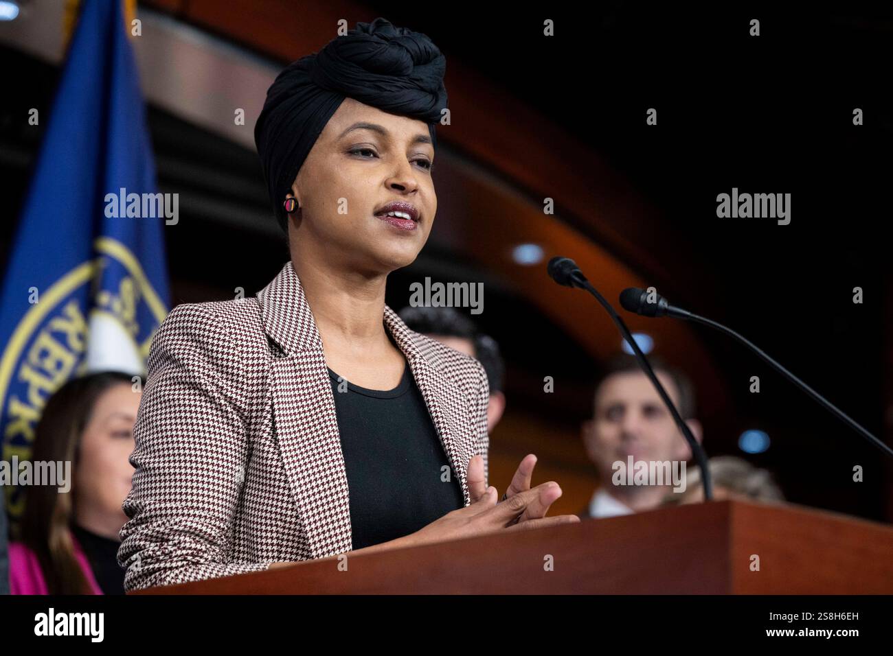 Washington, District Of Columbia, USA. 22nd Jan, 2025. U.S. Representative ILHAN OMAR (D-MN ...