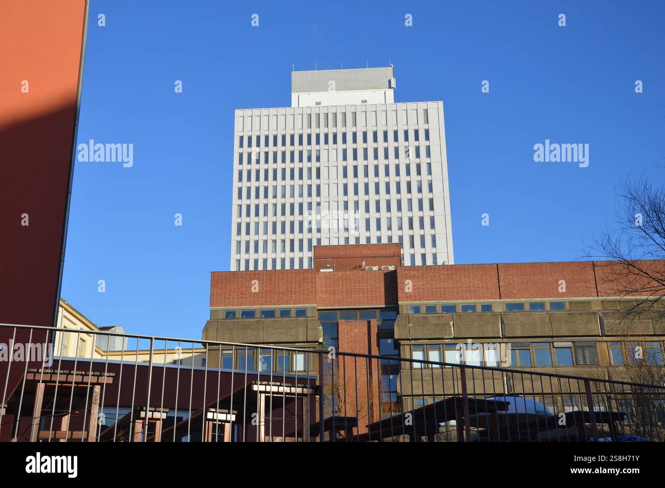 Berlin, Germany - January 9, 2024 - Charité hospital tower. (Photo by ...
