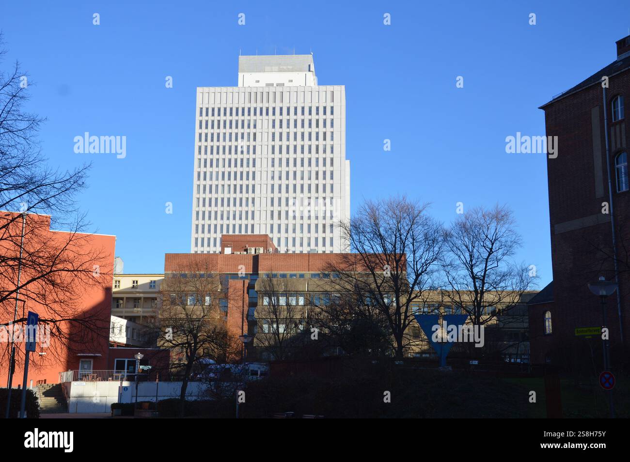 Berlin, Germany - January 9, 2024 - Charité hospital tower. (Photo by ...