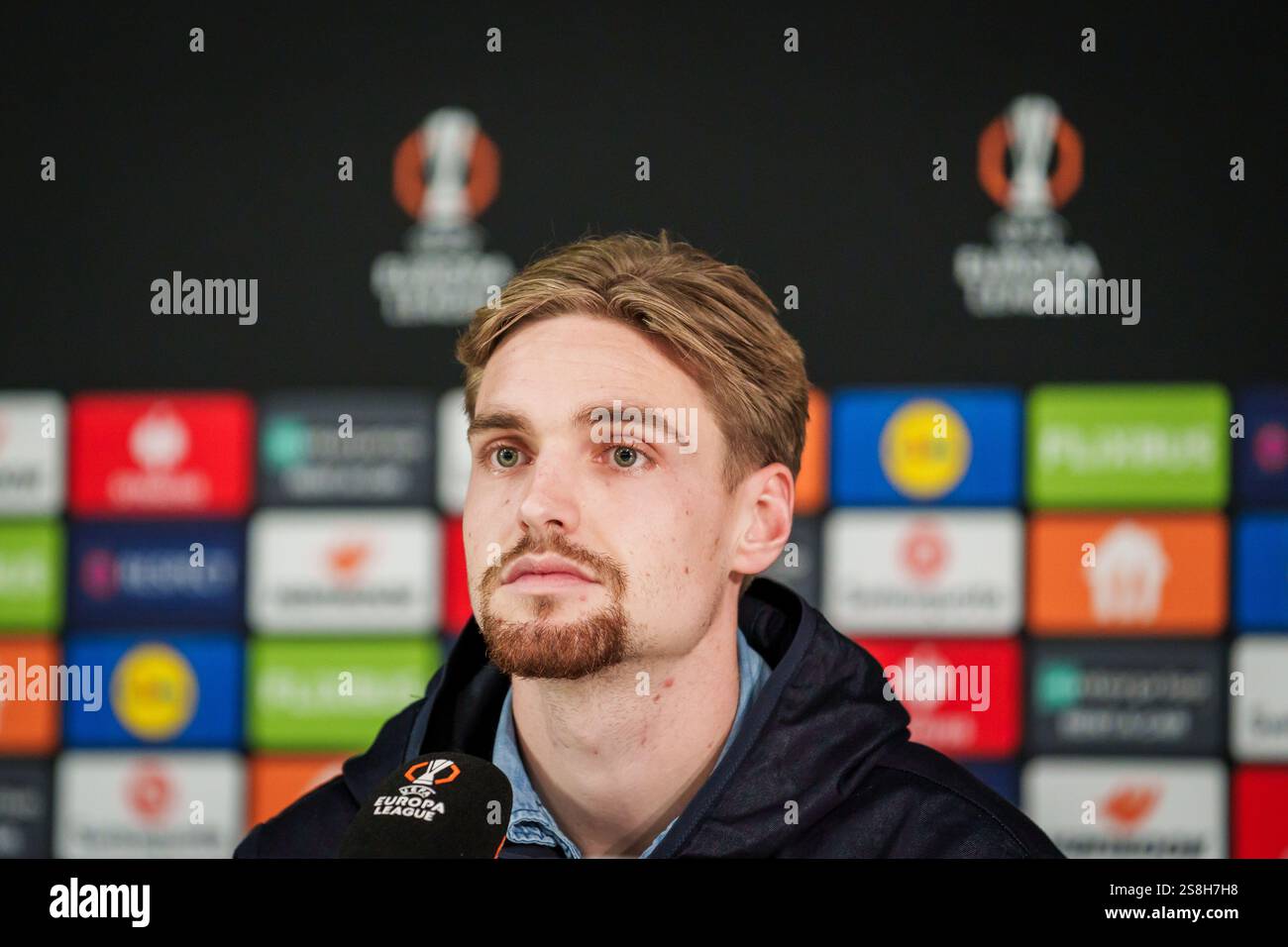 RIGA, Latvia. 22nd Jan, 2025. RIGA, LATVIA. Press conference of team ...
