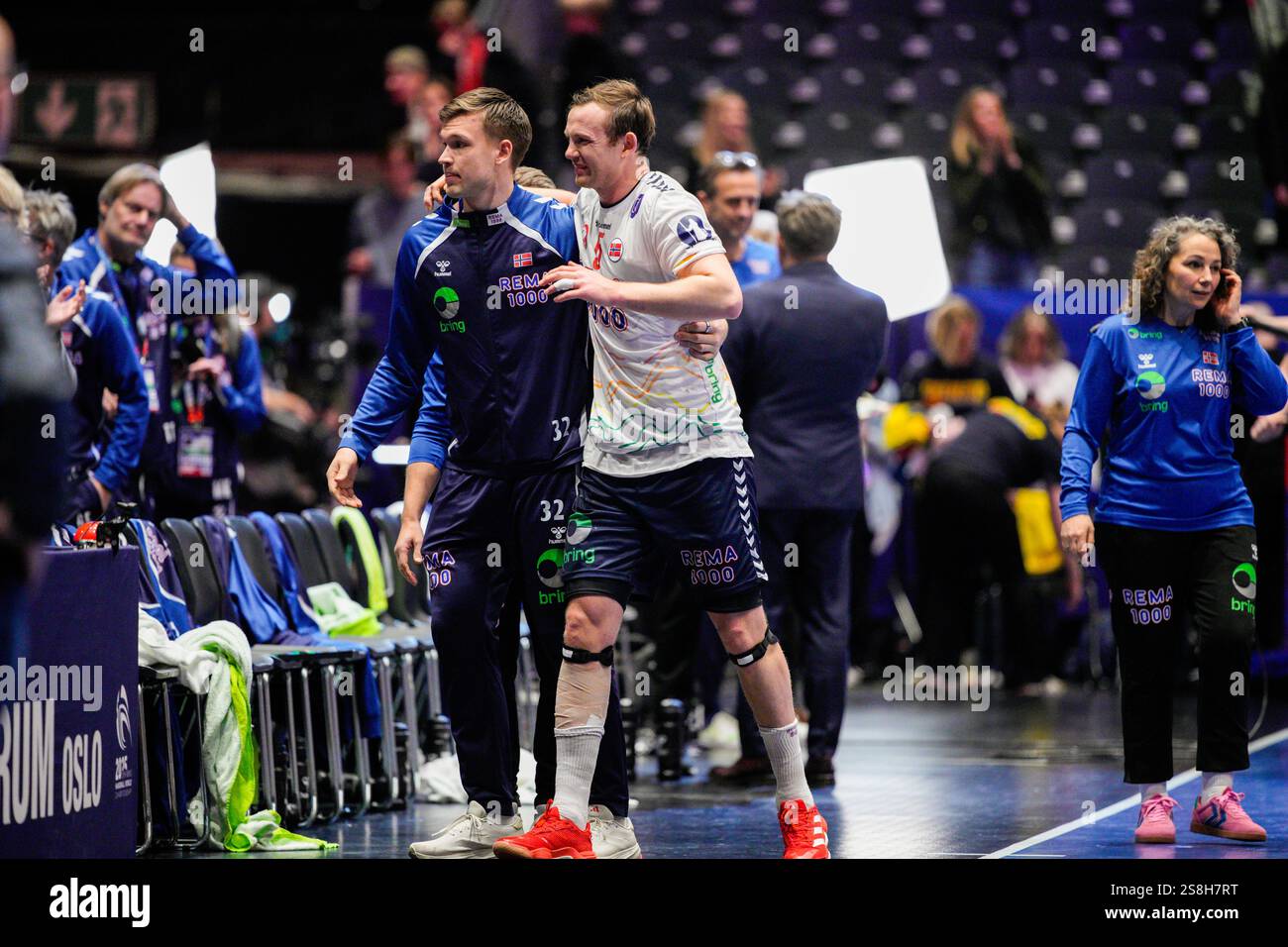 Fornebu 20250122. Norway's Sander Sagosen during the World Championship ...