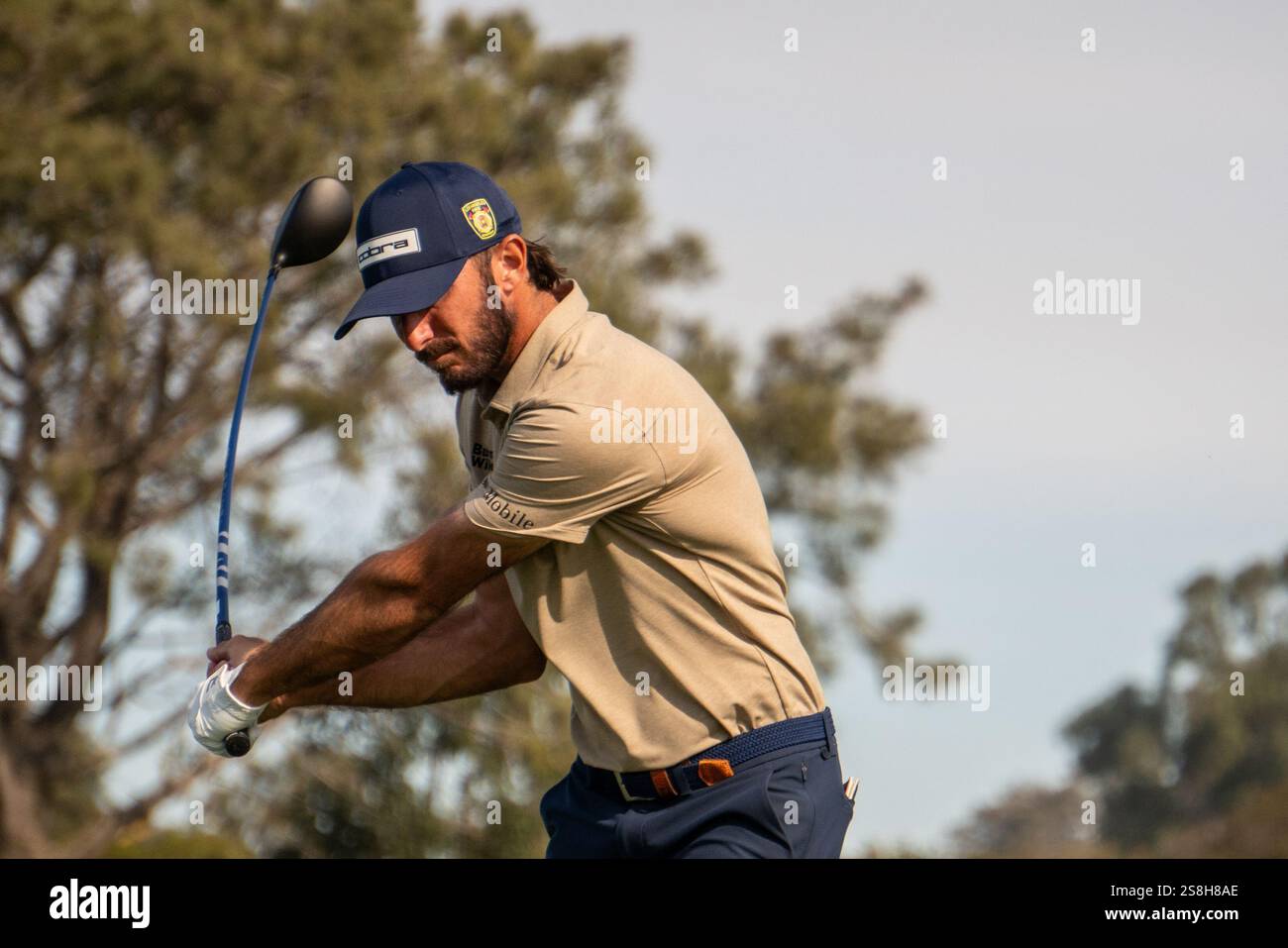 La Jolla, California, USA. 22nd Jan, 2025. Arizona-based Max Homa takes ...