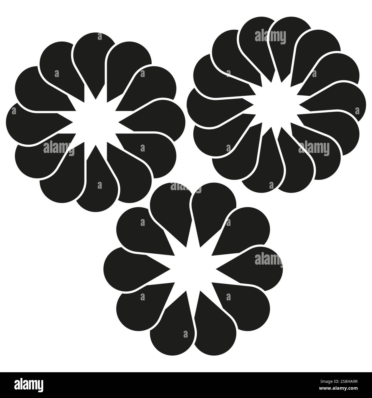 Star flower cluster Stock Vector Images - Alamy