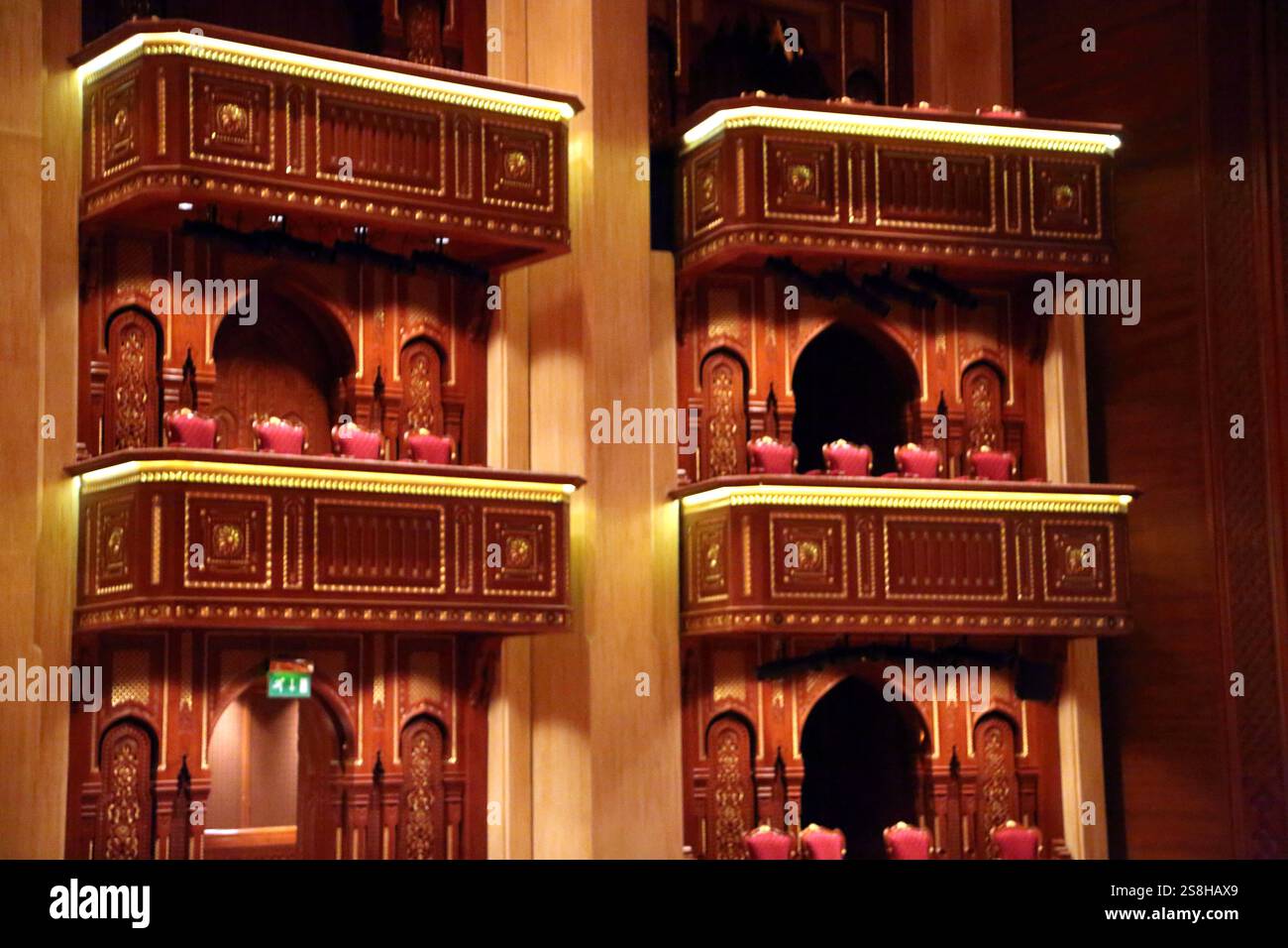 Interior Architecture of the Royal Opera House Muscat Oman Stock Photo ...
