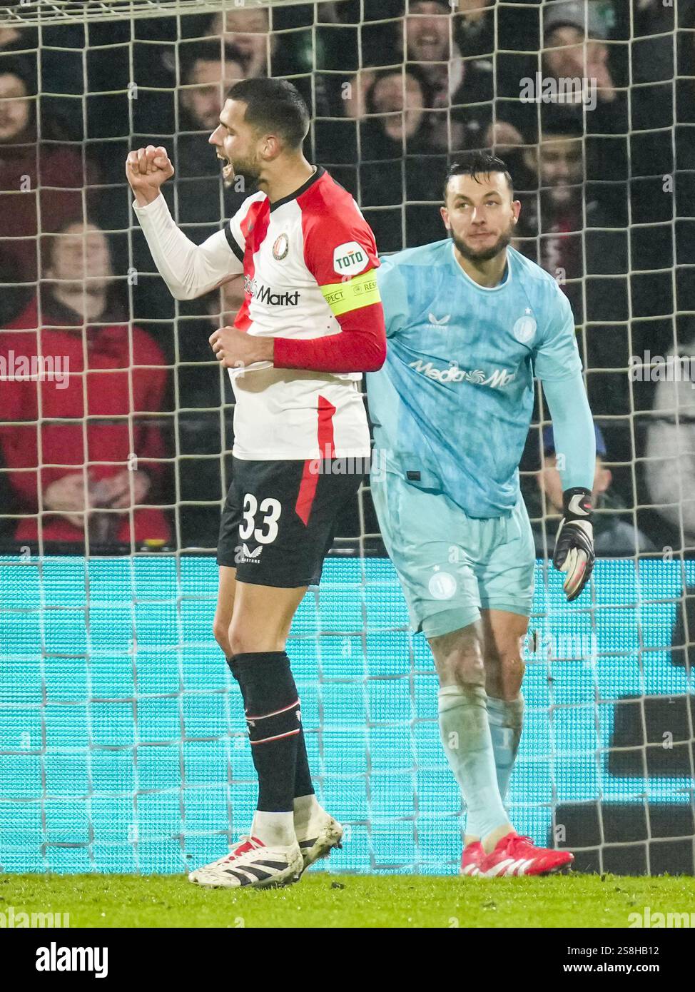 Rotterdam, The Netherlands. 22nd Jan, 2025. Rotterdam - David Hancko of Feyenoord, Feyenoord ...