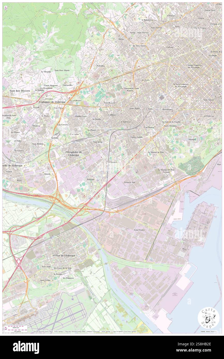 Estacio FGC del Gornal, Província de Barcelona, ES, Spain, Catalonia, N ...