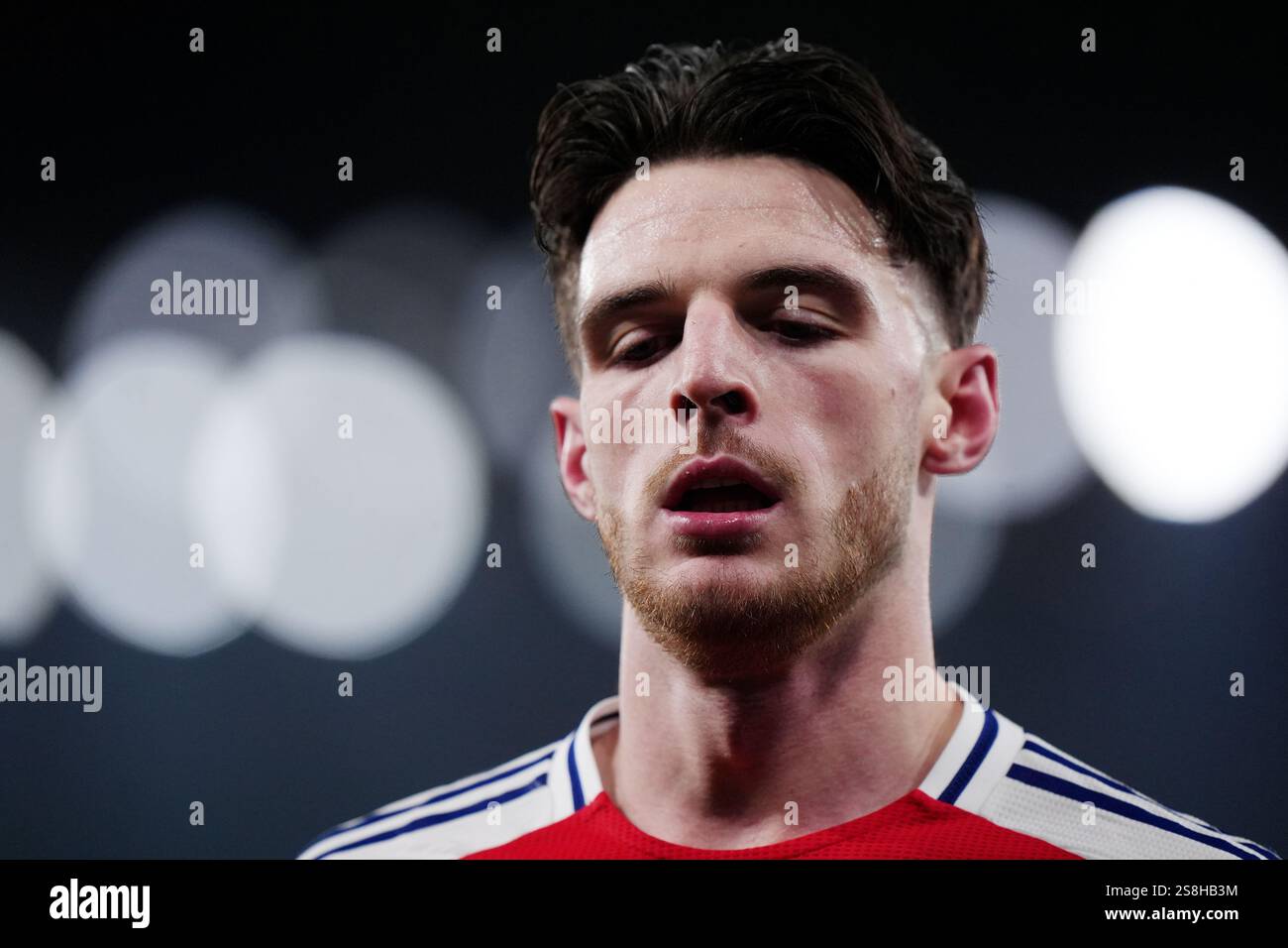 Arsenal's Declan Rice during the UEFA Champions League, league stage ...