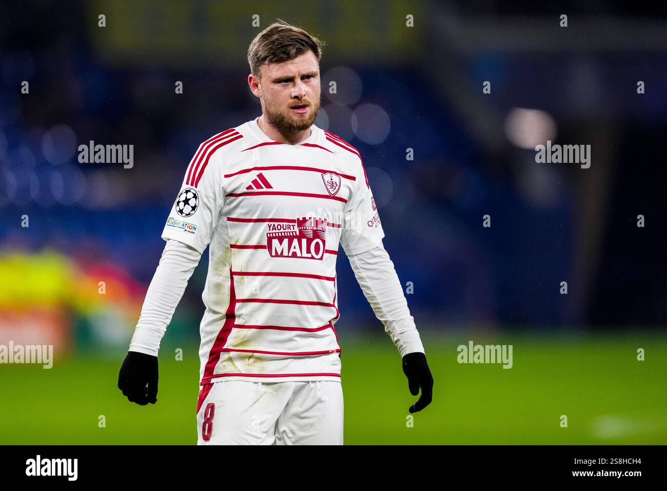 GELSENKIRCHEN, GERMANY - JANUARY 22: Hugo Magnetti of Stade Brestois 29 ...