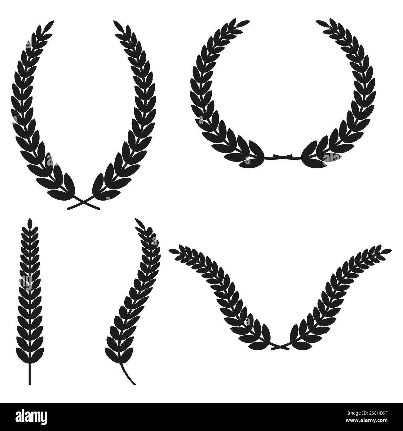 Laurel wreath. Award symbol. Victory emblem. Vector illustration Stock Vector Image & Art - Alamy