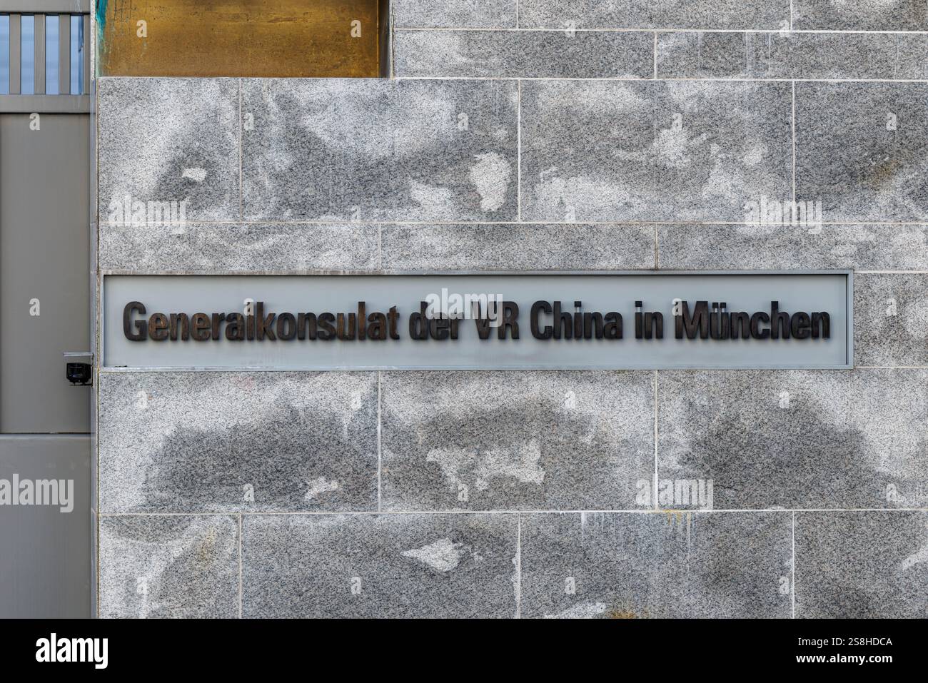 Munich, Germany. 14th Jan, 2025. The lettering "Consulate General of ...