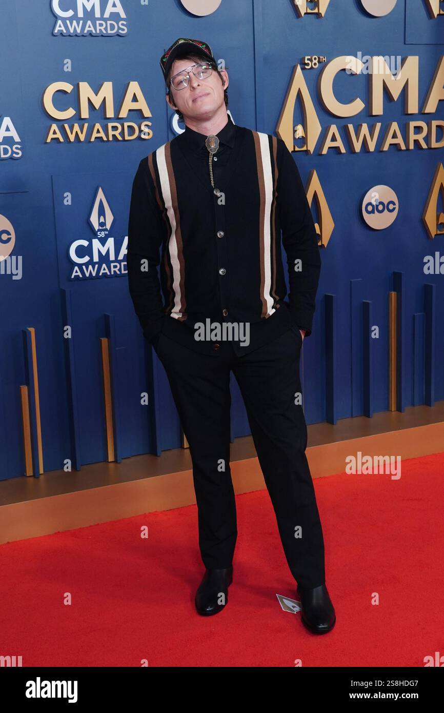 Nashville, Tennessee, USA. 20th Nov, 2024. Stephen Wilson Jr. 58th Annual CMA Awards, Country ...