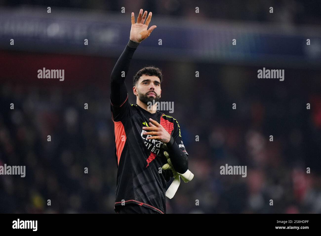 Arsenal goalkeeper David Raya after the UEFA Champions League, league ...