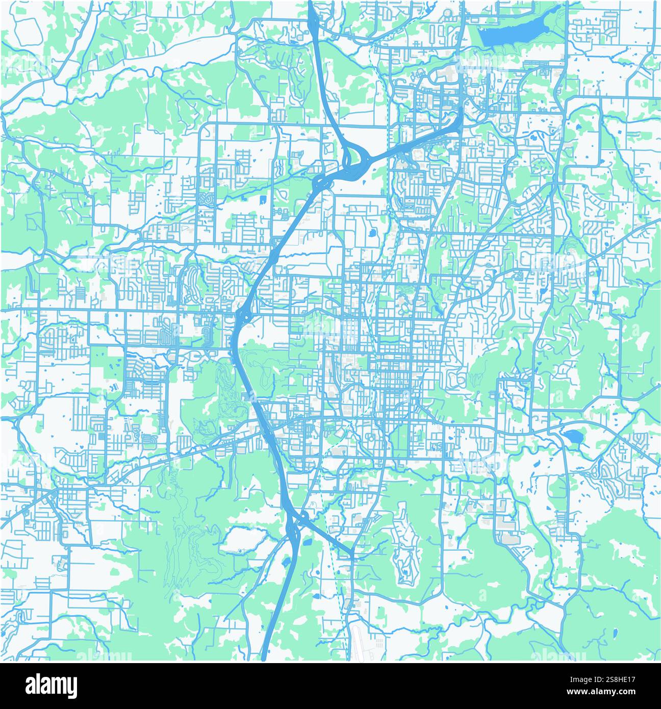 Fayetteville arkansas map Stock Vector Images - Alamy