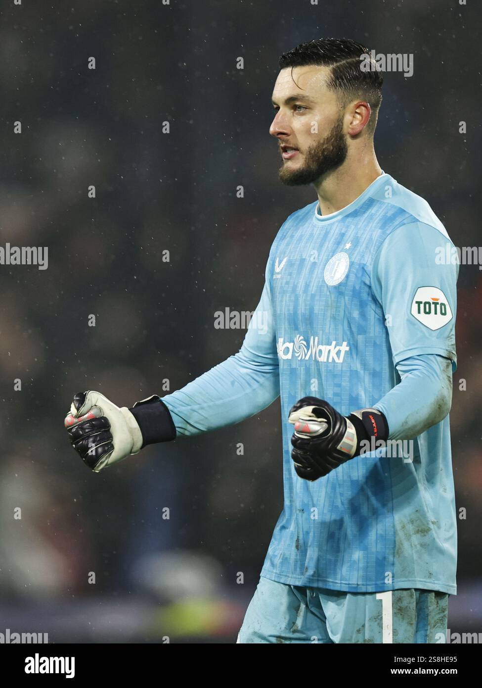 ROTTERDAM - Feyenoord goalkeeper Justin Bijlow during the UEFA ...